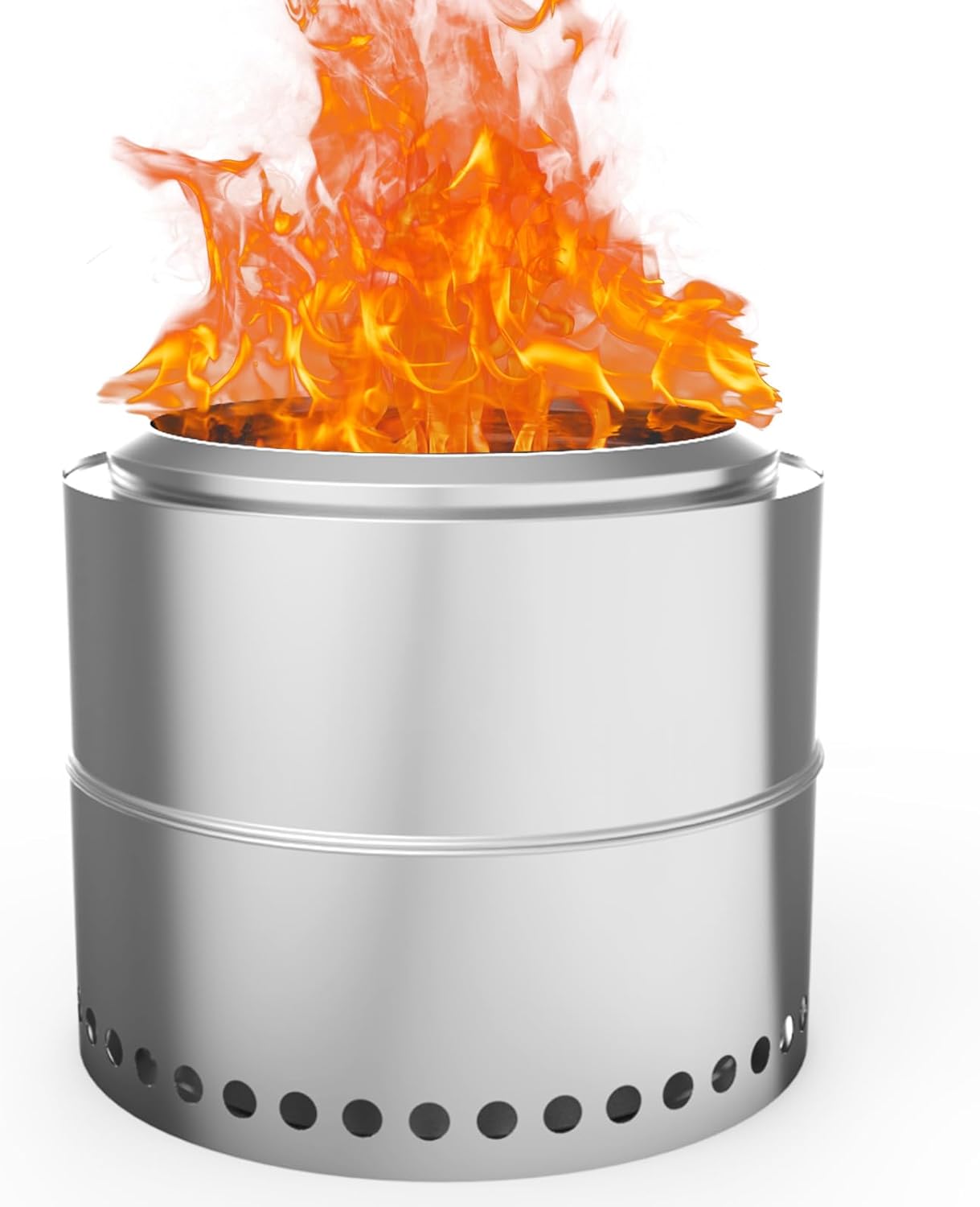 Ozark Trail 15" Collapsible Stainless Steel Smokeless Wood-Burning Camp ...