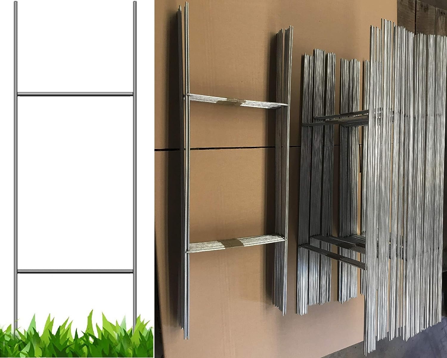 20 Stakes 30 Inches Tall 10 Inches Wide Double-H Frame, Pack of 20 ...