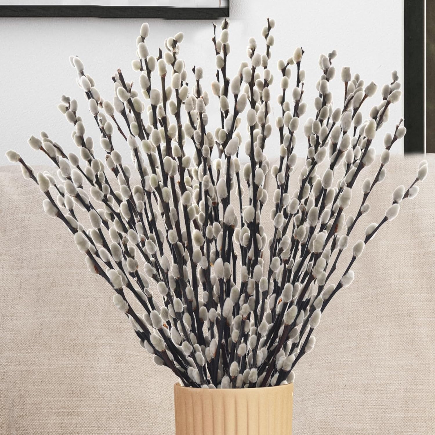 20 Stems Dried Pussy Willow Branches for Vase Natural PussyWillows ...
