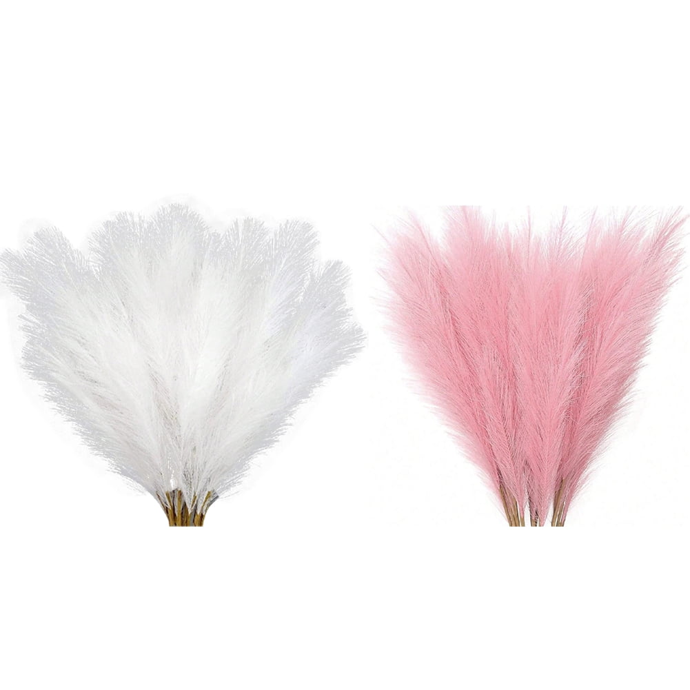 20 Stems Faux Fall Pampas Grass Decor 21.65 Inch Artificial Fluffy Fall ...