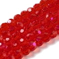 20 Strand Electroplate Transparent Glass Beads Strands Round Rainbow ...