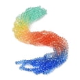 20 Strand Transparent Painted Glass Beads Strands Colorful 6x5mm Hole ...