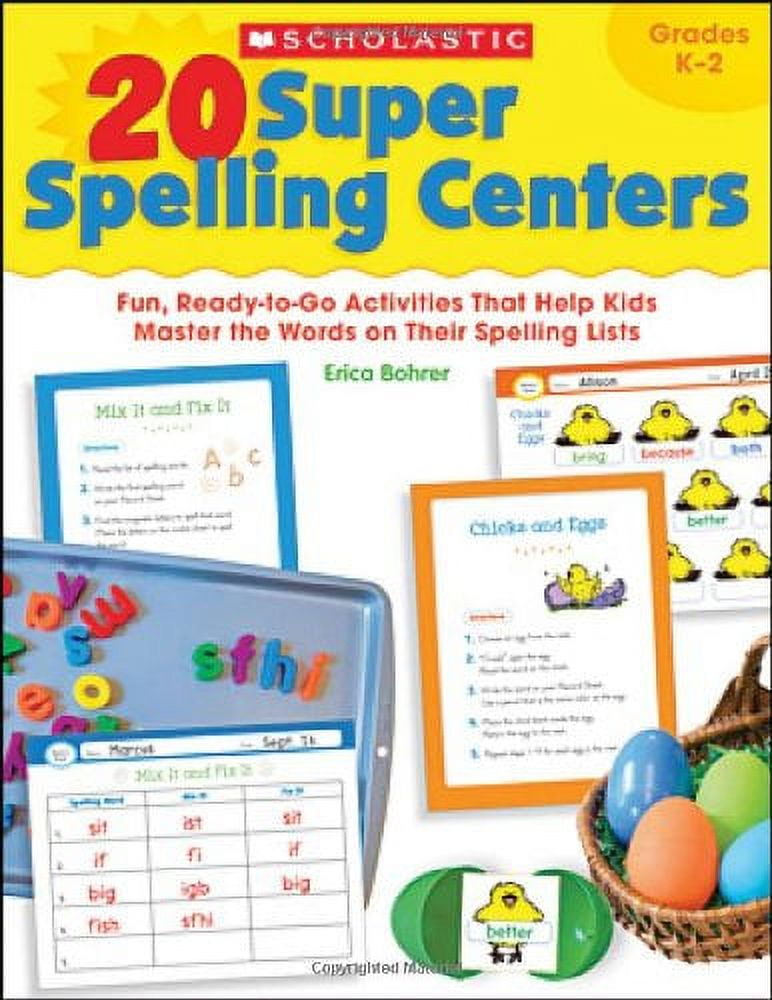Pre-Owned 20 Super Spelling Centers: Fun, Ready-To-Go Activities That ...