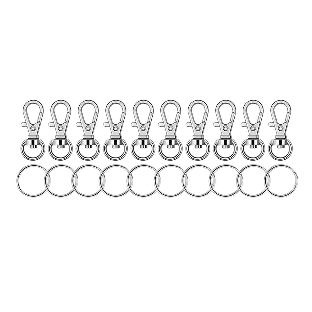 20 Swivel Clasp Lanyard Clips Claw Clasp with Key - Walmart.com