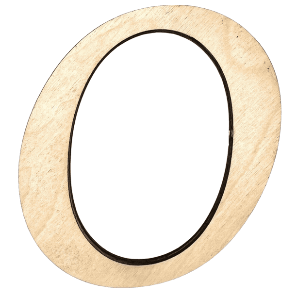 20" Tall BIRCH Wood Letter O | Krafty Supply 1/4" Thick Wooden Letters ...