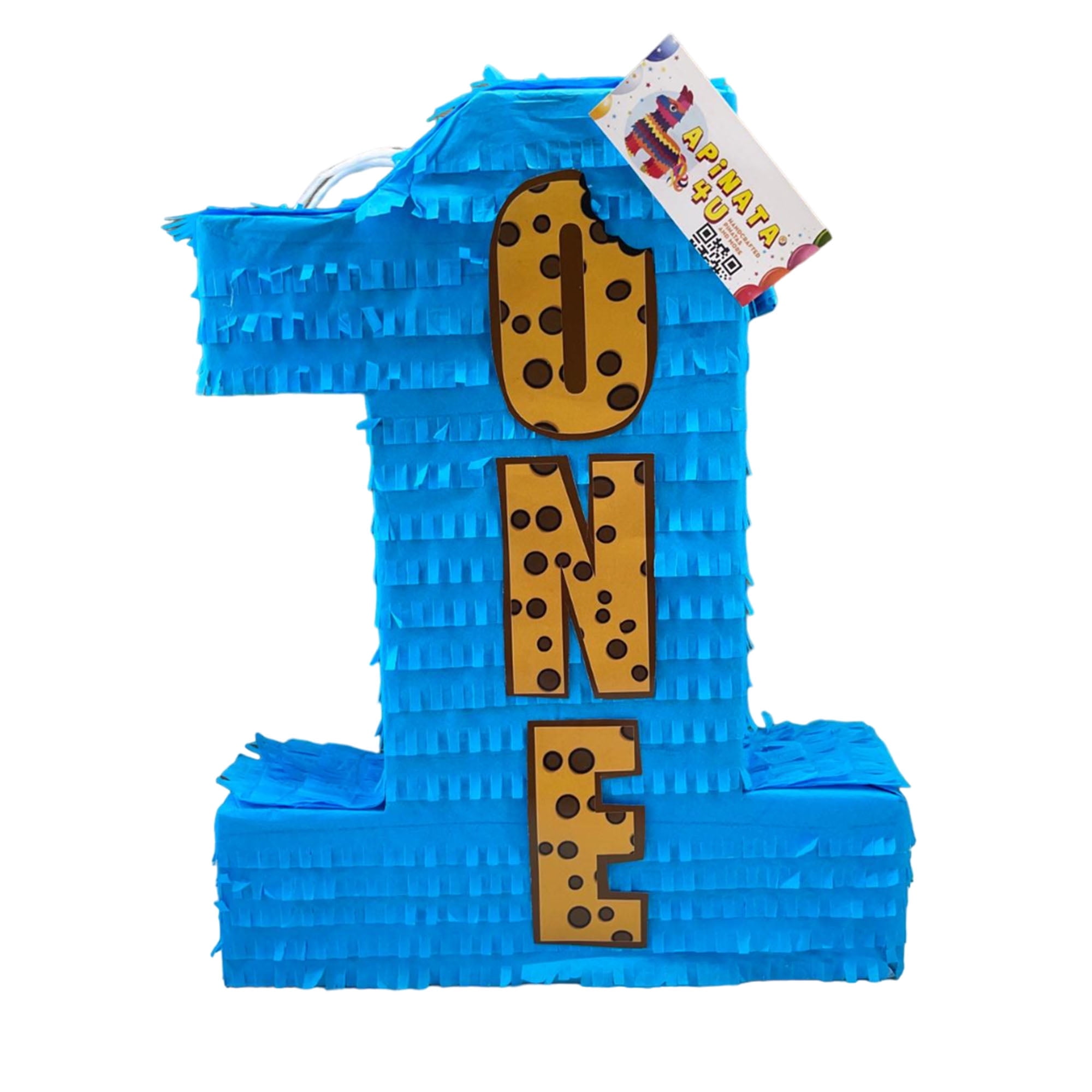20" Tall Number One Pinata Chocolate Chip Cookies Theme Milk & Cookies ...