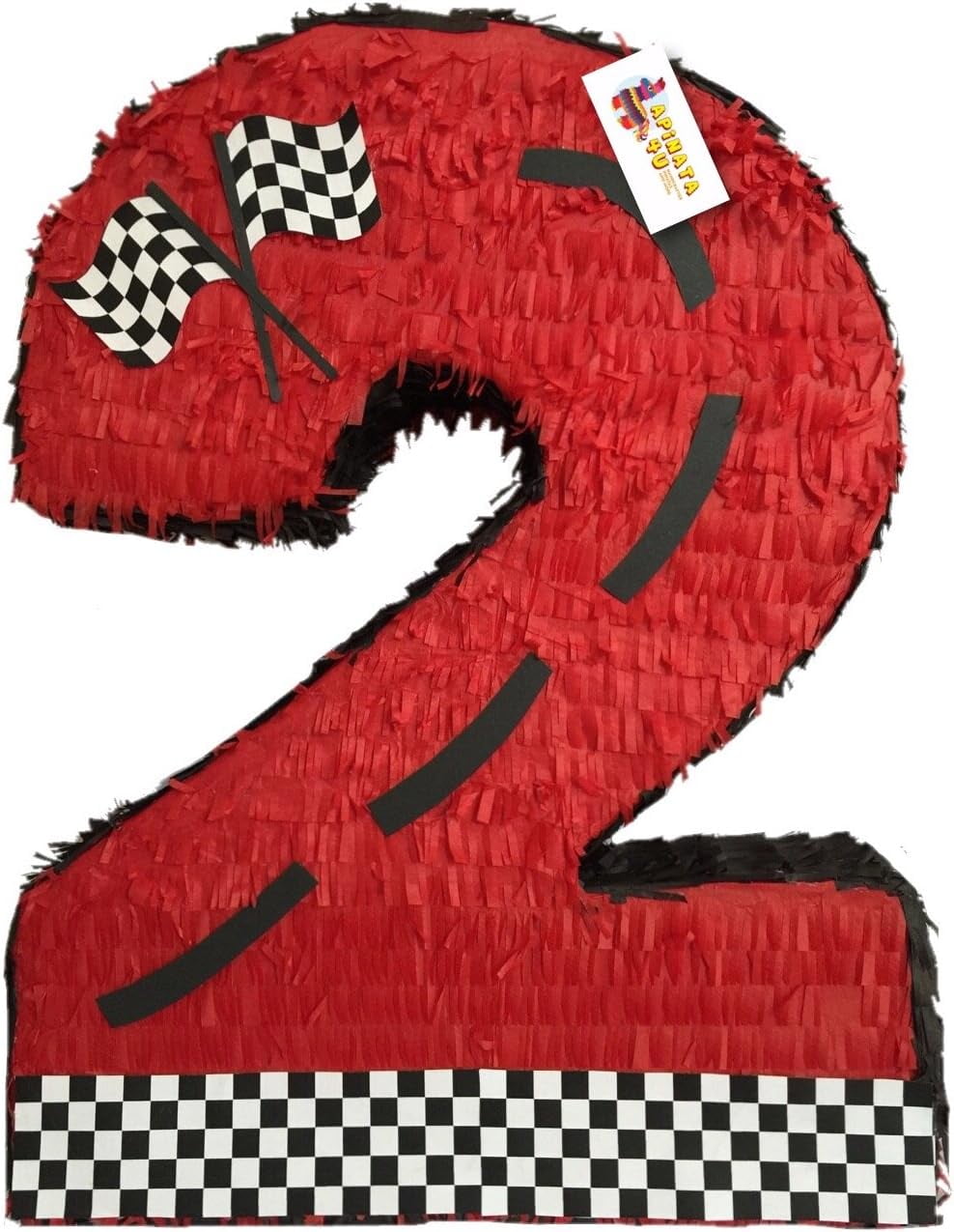 20" Tall Red Race Car Theme Number Two Pinata Two Fast Racecar Themed ...