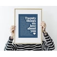 20 Things We Love About You; 20Th Birthday Gift For Her; Sister 20Th ...
