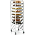 20-Tier Bun Pan Rack Commercial Bun Speed Rack w/Rolling Lockable ...