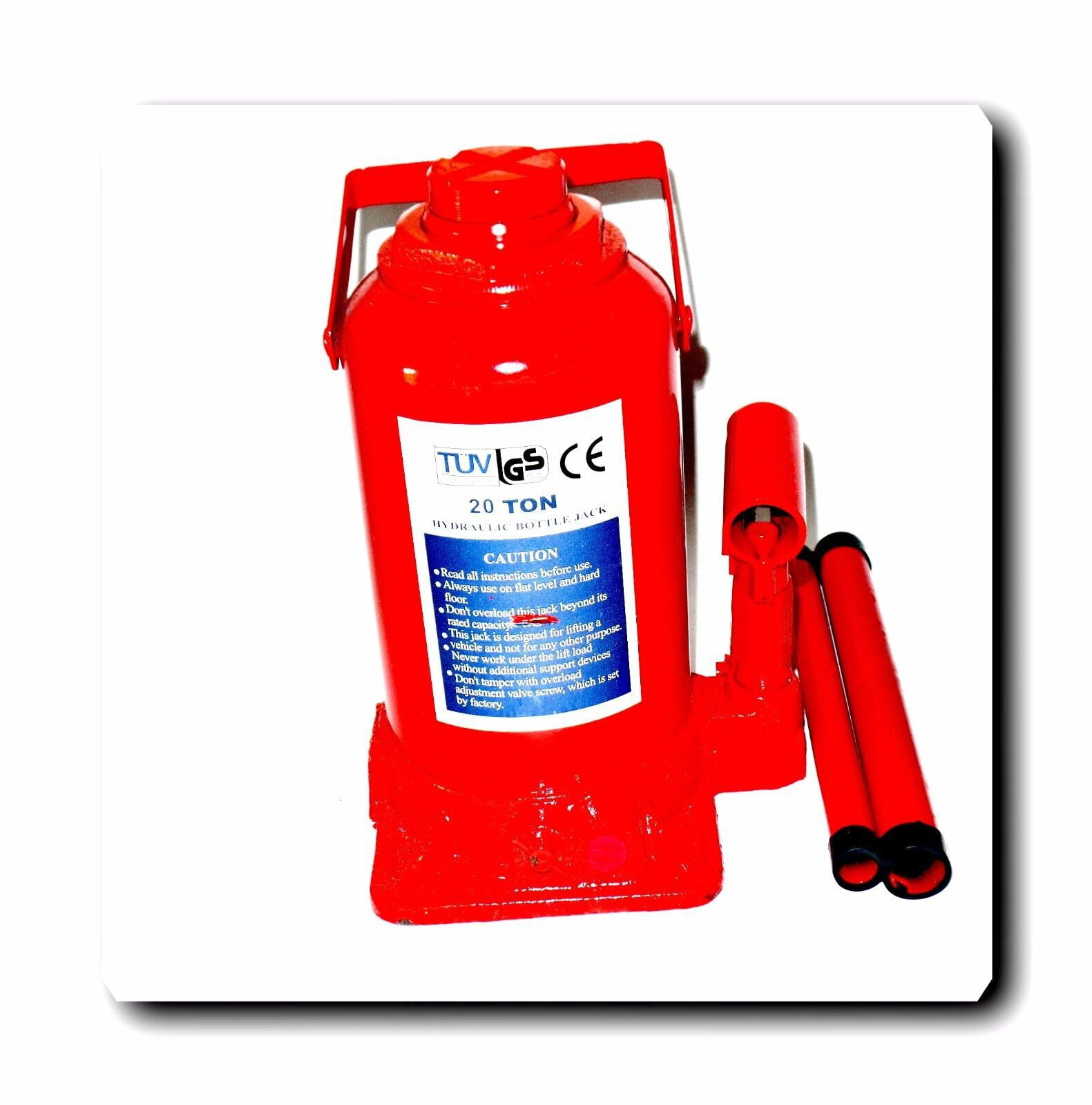 20 Ton Hand Operated Vertical Hydraulic Bottle Jack Automotive Shop ...