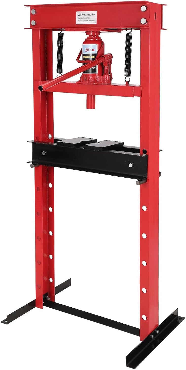 20-Ton Hydraulic Shop Press, Heavy Duty Benchtop Hydraulic Shop Press ...