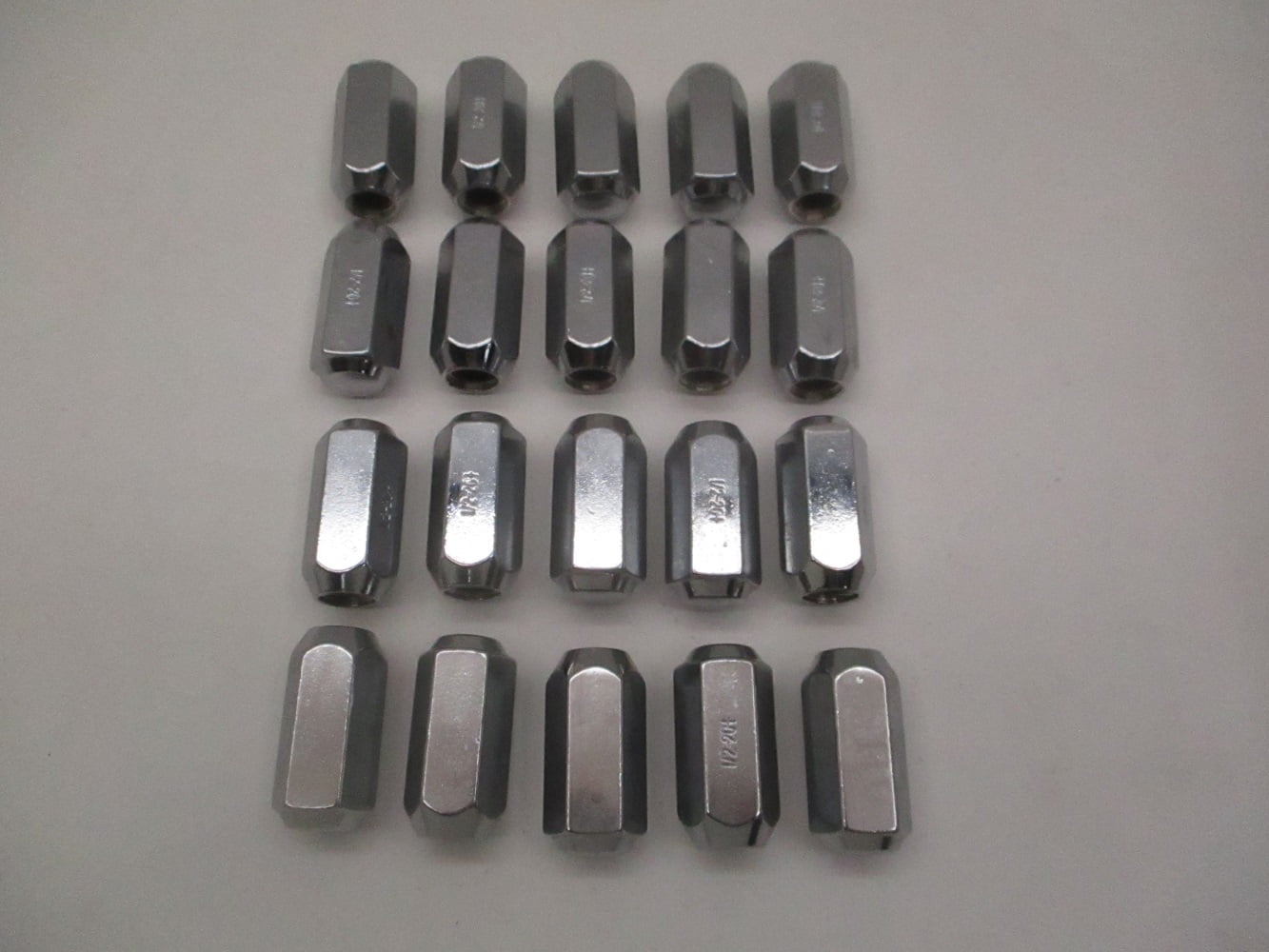(20) Trailer Wheel Lug Nuts 1/2"x20x1-7/8" Chrome Plated Steel Lug Nuts ...