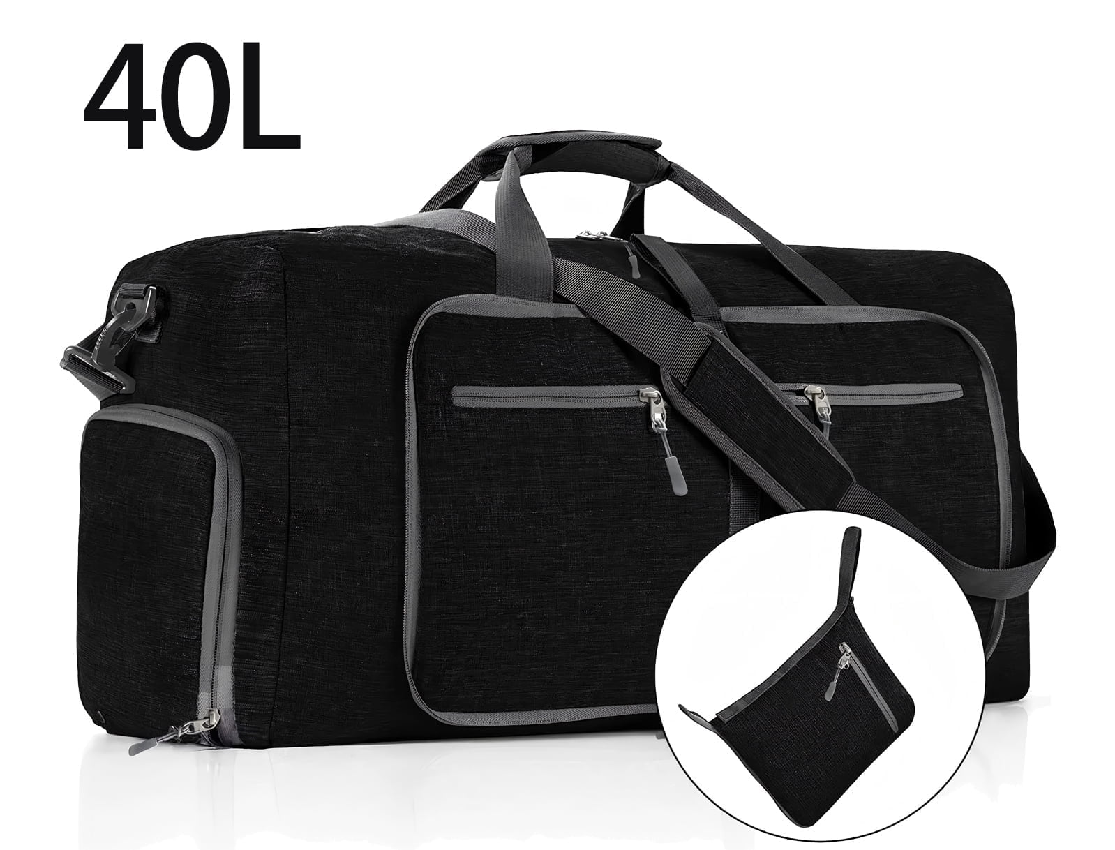 XUEYU 20" Travel Duffle Bag for Men, 40L Foldable Travel Duffel Bag ...