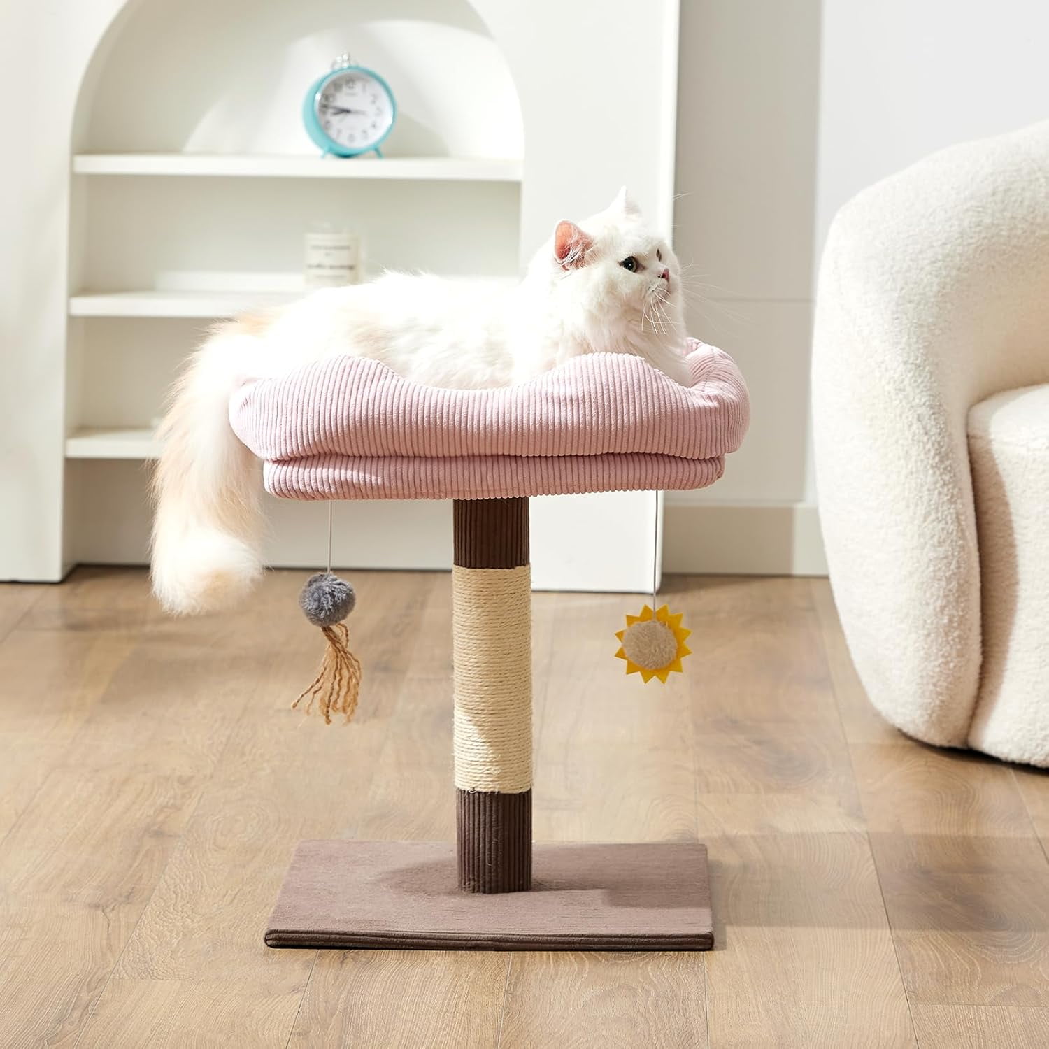 20" Tree Corduroy, Solid Small Tree, Removable Bed, Sisal & , Modern ...