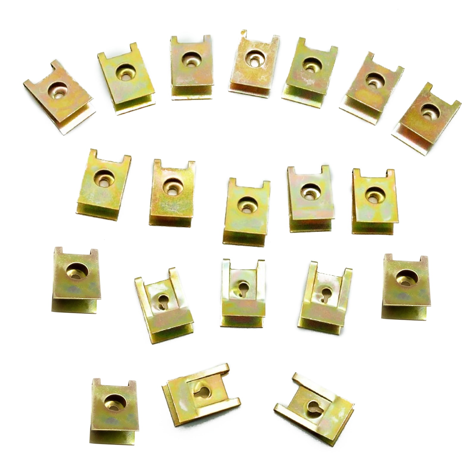 20* U-Type Clips Car Body Door Fender Panel Fastener U Type Nuts Gasket ...