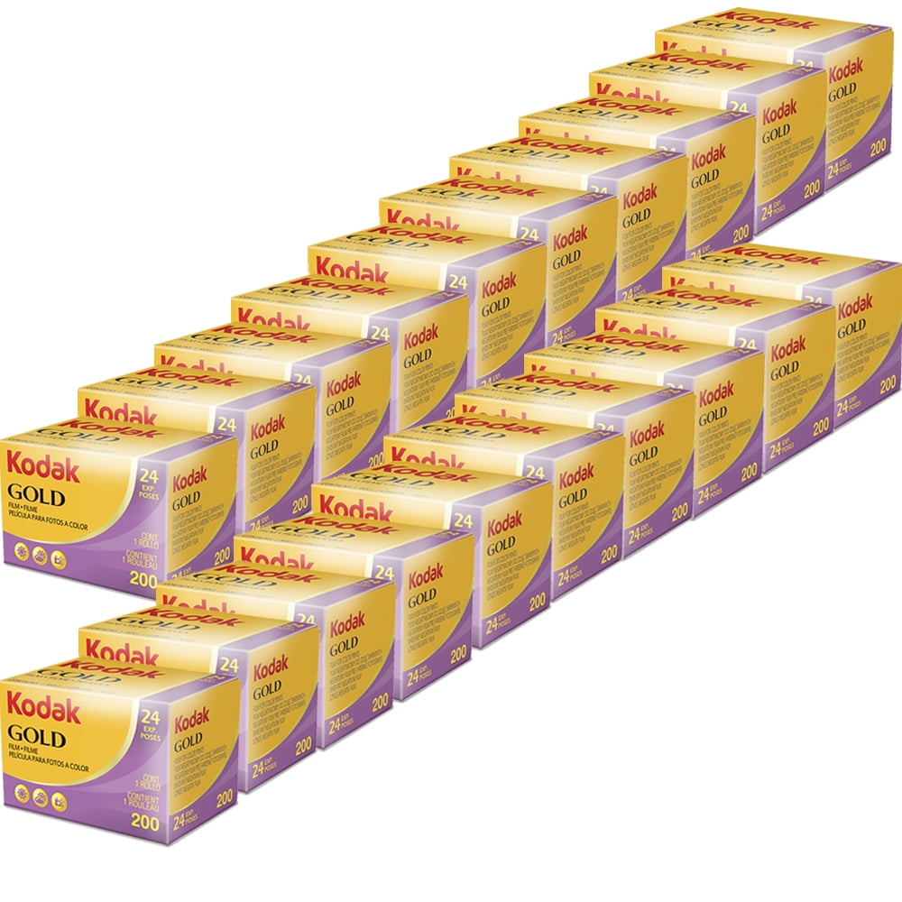 Kodak GOLD 200 Color Negative Film, 35mm Roll, 24 Exposures, Pack of 20 ...