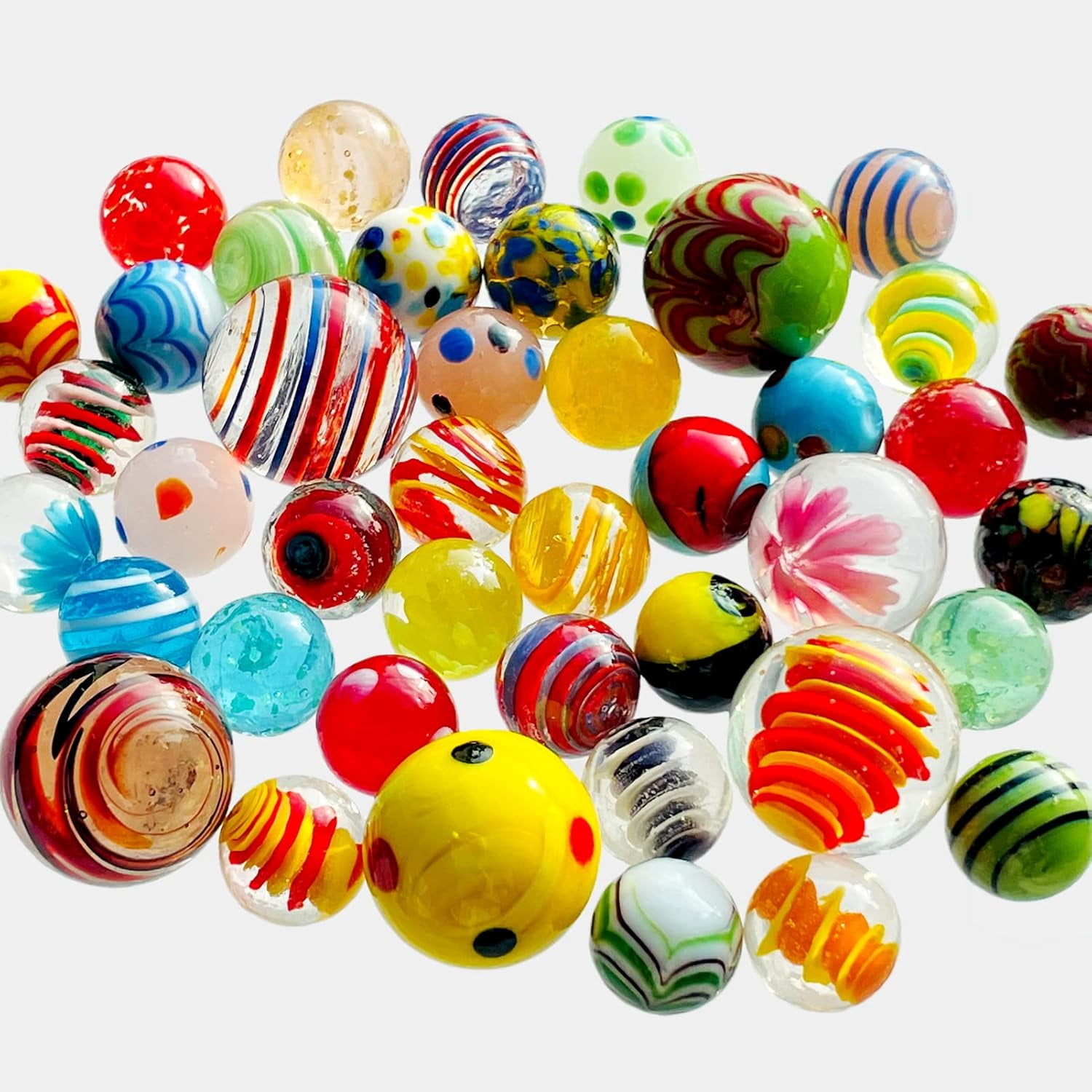 20 Vintage Marbles Bulk for Kids Ages 4-8-12 Hobbyist for Marble Run ...
