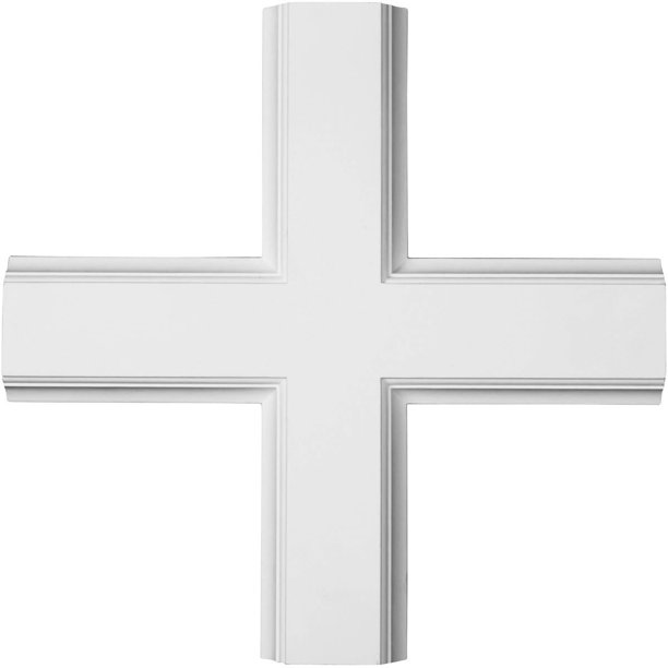 20"W x 2"P x 20"L Inner Cross Intersection for 5" Traditional Coffered ...