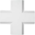 20"W x 2"P x 20"L Inner Cross Intersection for 8" Traditional Coffered ...