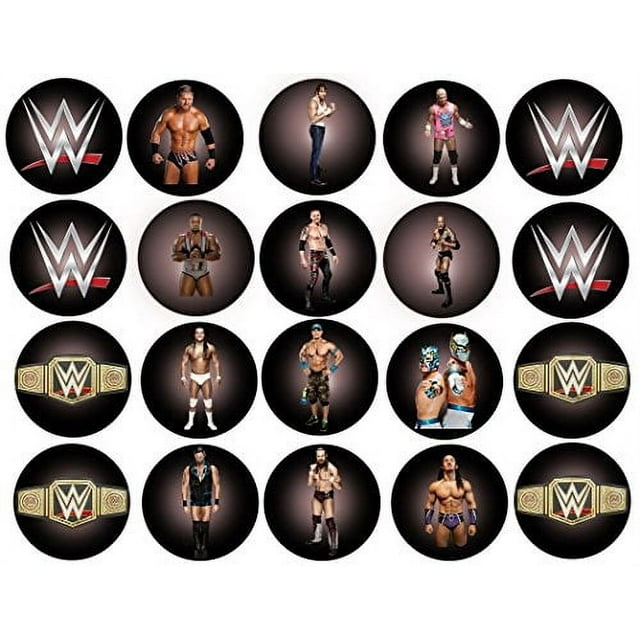 20 WWE Edible Image Cookie or Cupcake Topper images ABPID50500 ...