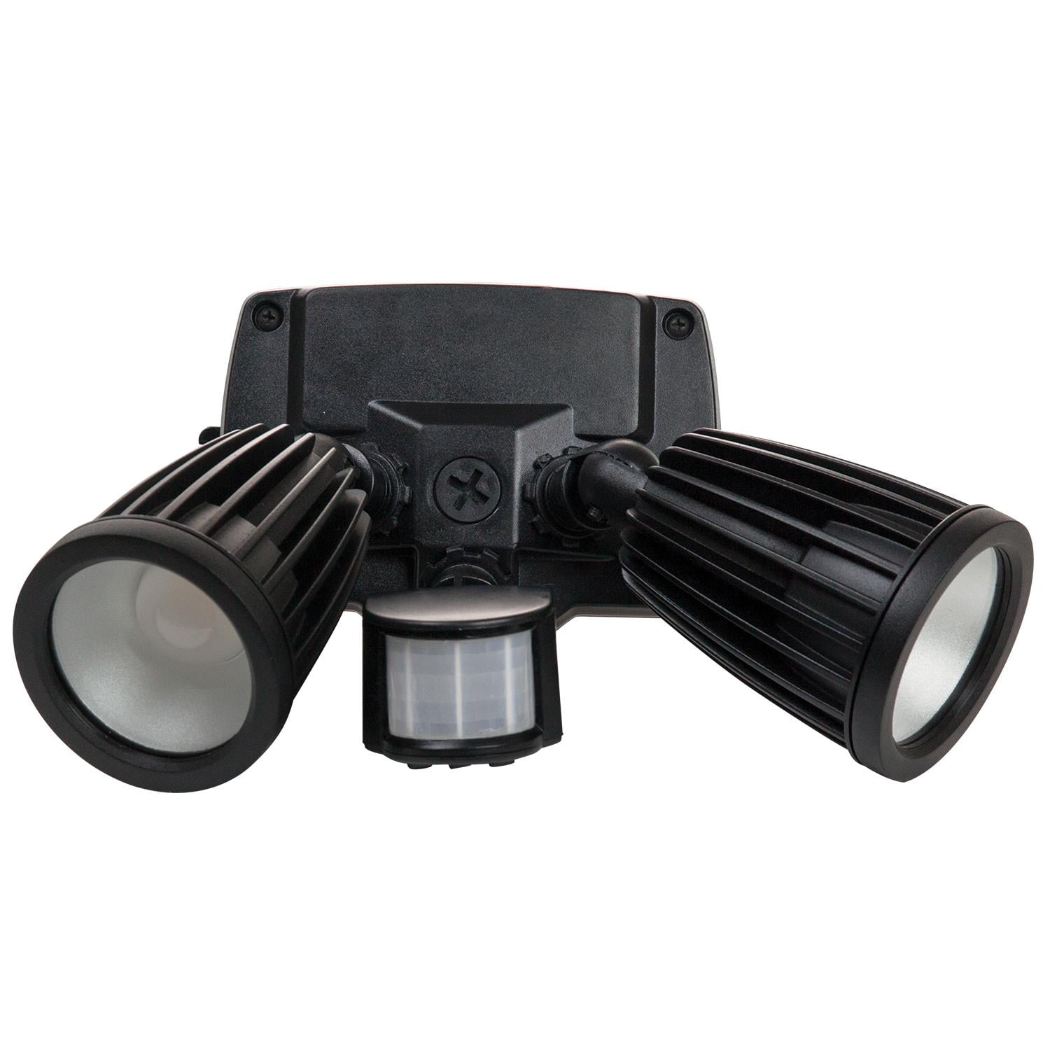 20 Watt 120 Volt LED Motion & Photo Sensors Fixture, Black Finish ...
