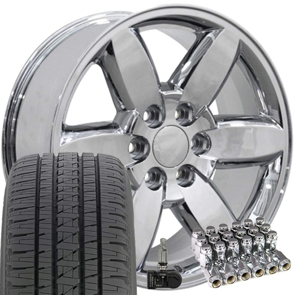 OE Wheels CV94 20 Inch Rims and Tires Fit Silverado 1500 Style 6x139.7 ...