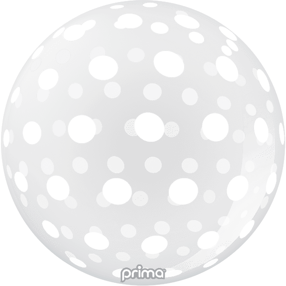 20” White Dots Sphere™ Balloon - Walmart.com