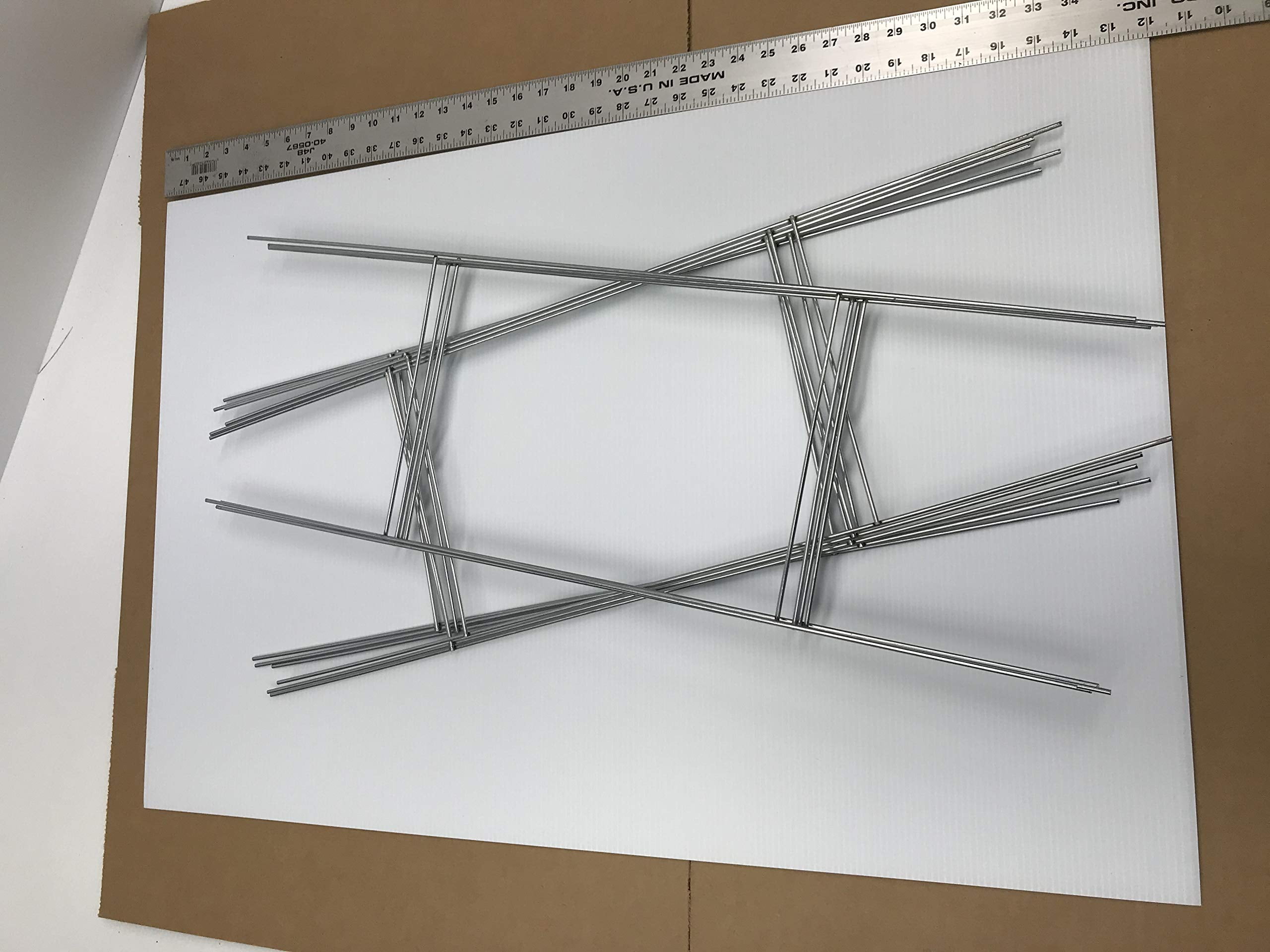 20 White Large Blank Sign Panel 24" x 36" Corrugated Plastic 4mm and 40 ...