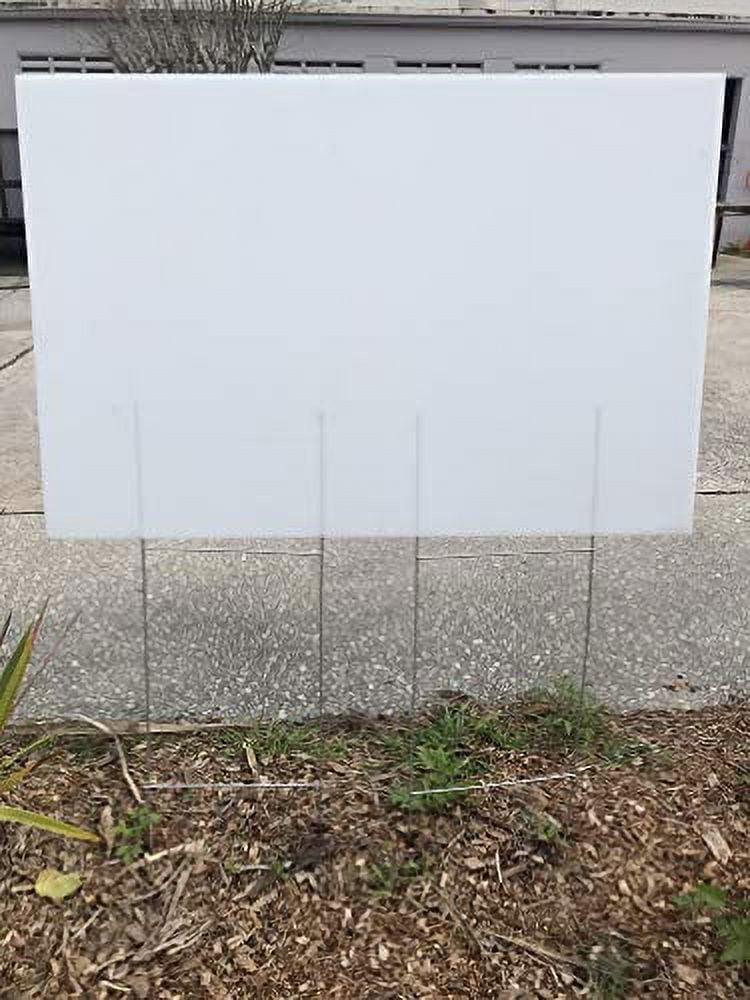 20 White Large Blank Sign Panel 24" x 36" Corrugated Plastic 4mm and 40 ...