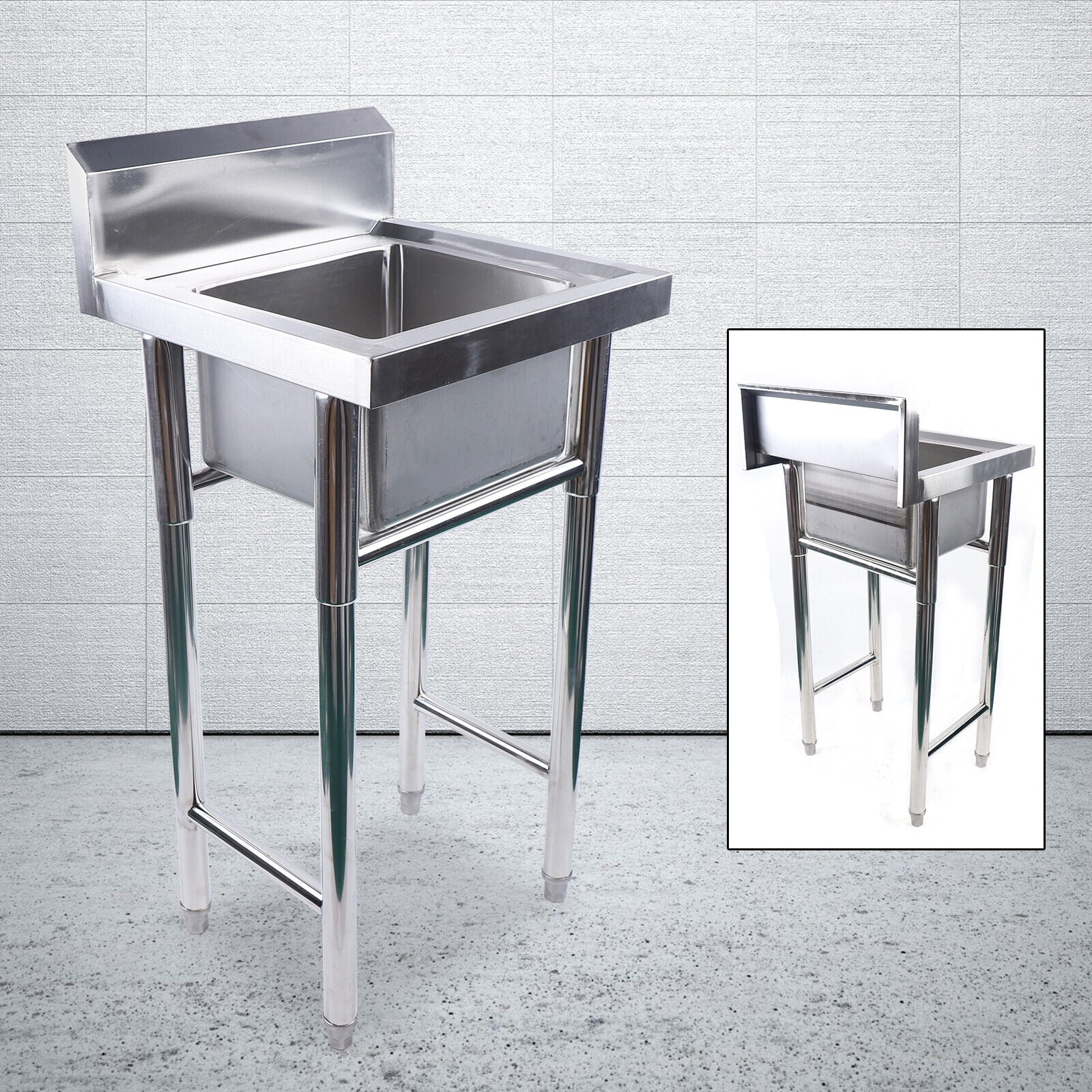 20" Wide 304 Stainless Steel Kitchen Utility Sink - Ideal for ...