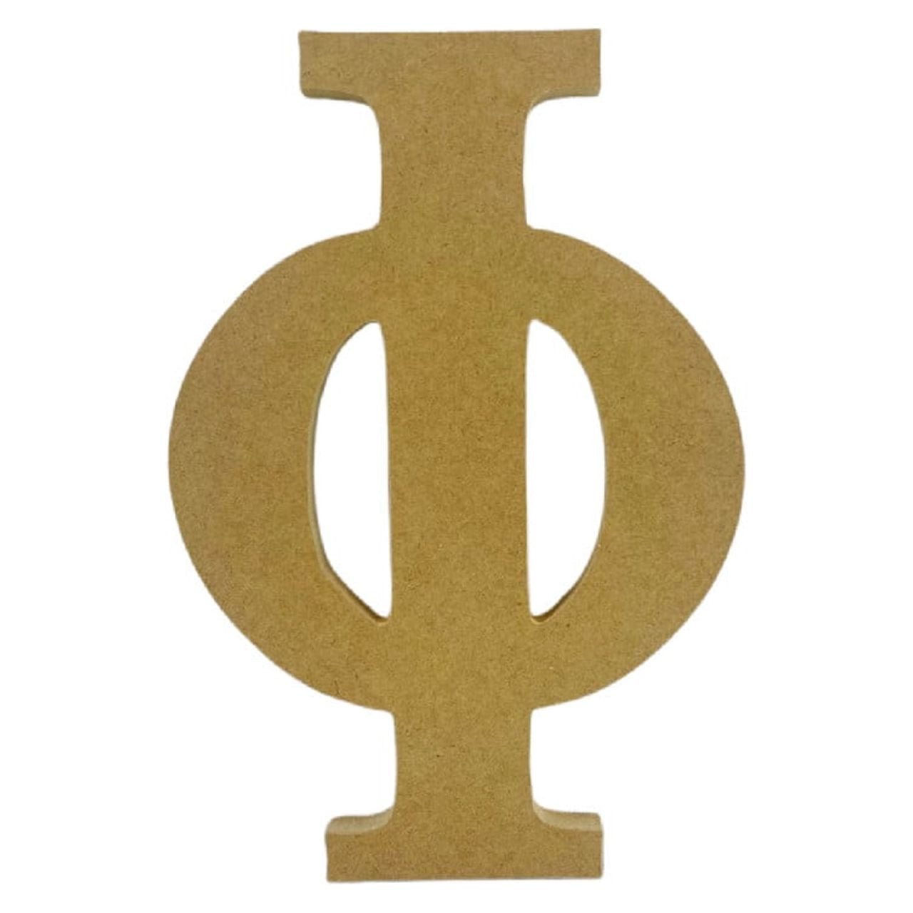 20" Wood Greek Letter Phi Φ Unfinished, Fraternity and Sorority Greek ...
