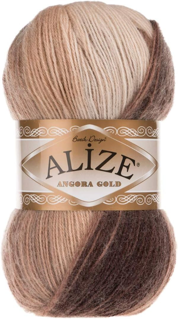 20% Wool 80% Acrylic Soft Yarn Alize Angora Gold Batik Thread Crochet ...