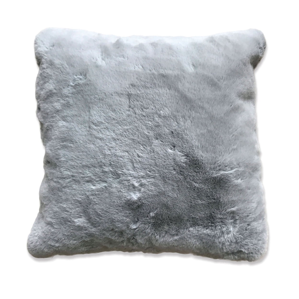 20 X 20 Inch Fabric Accent Pillow with faux Like Texture Light Gray ...
