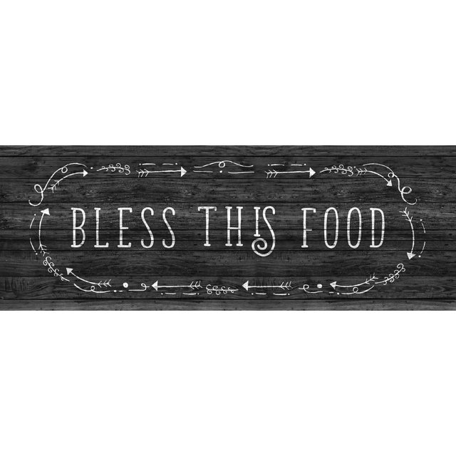20" X 55" Anti-Fatigue Kitchen Runner Mat (Bless This Food) - Walmart.com