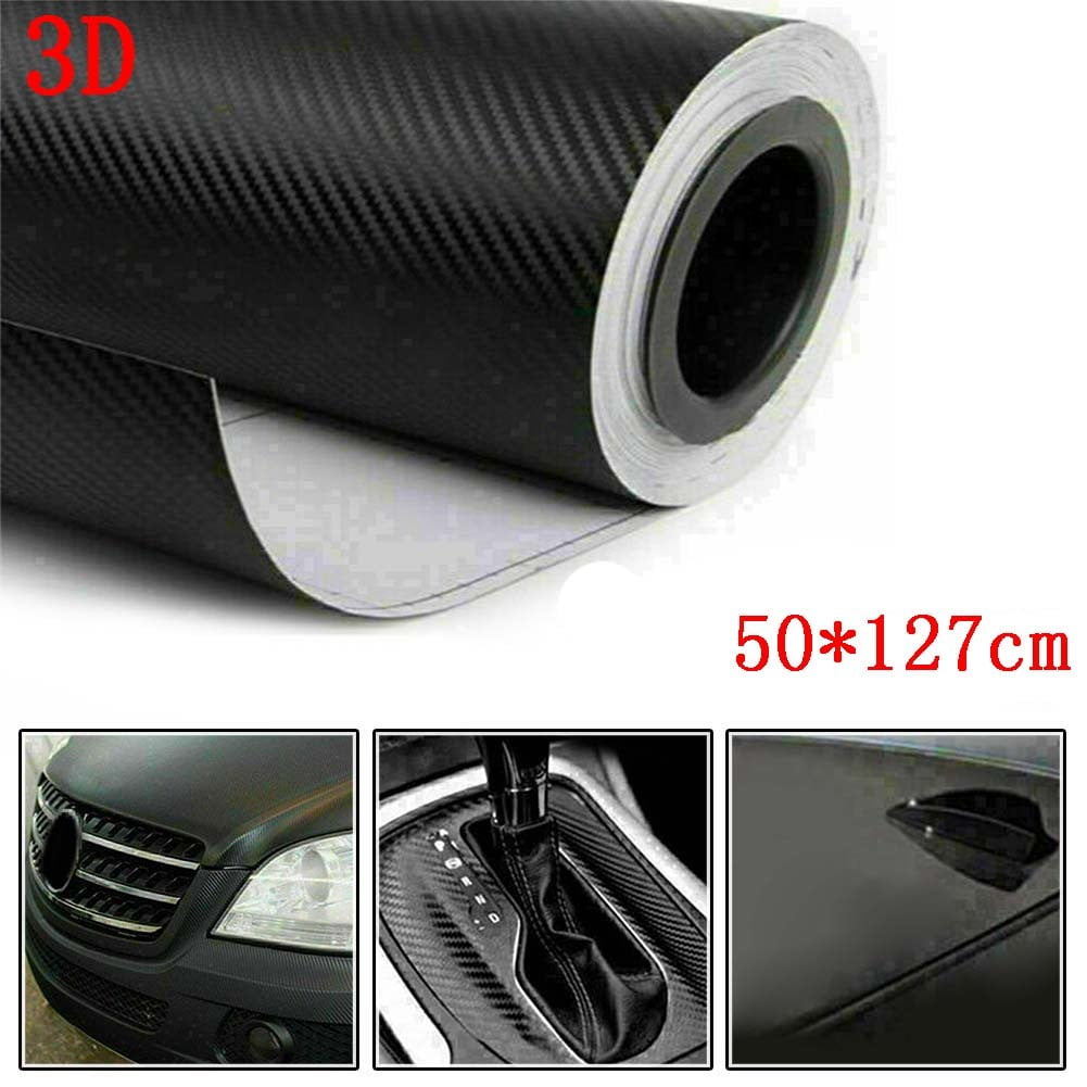 20"x50" Automobile Car Body3D Carbon Fiber Vinyl Wrap Sheet Roll Film ...