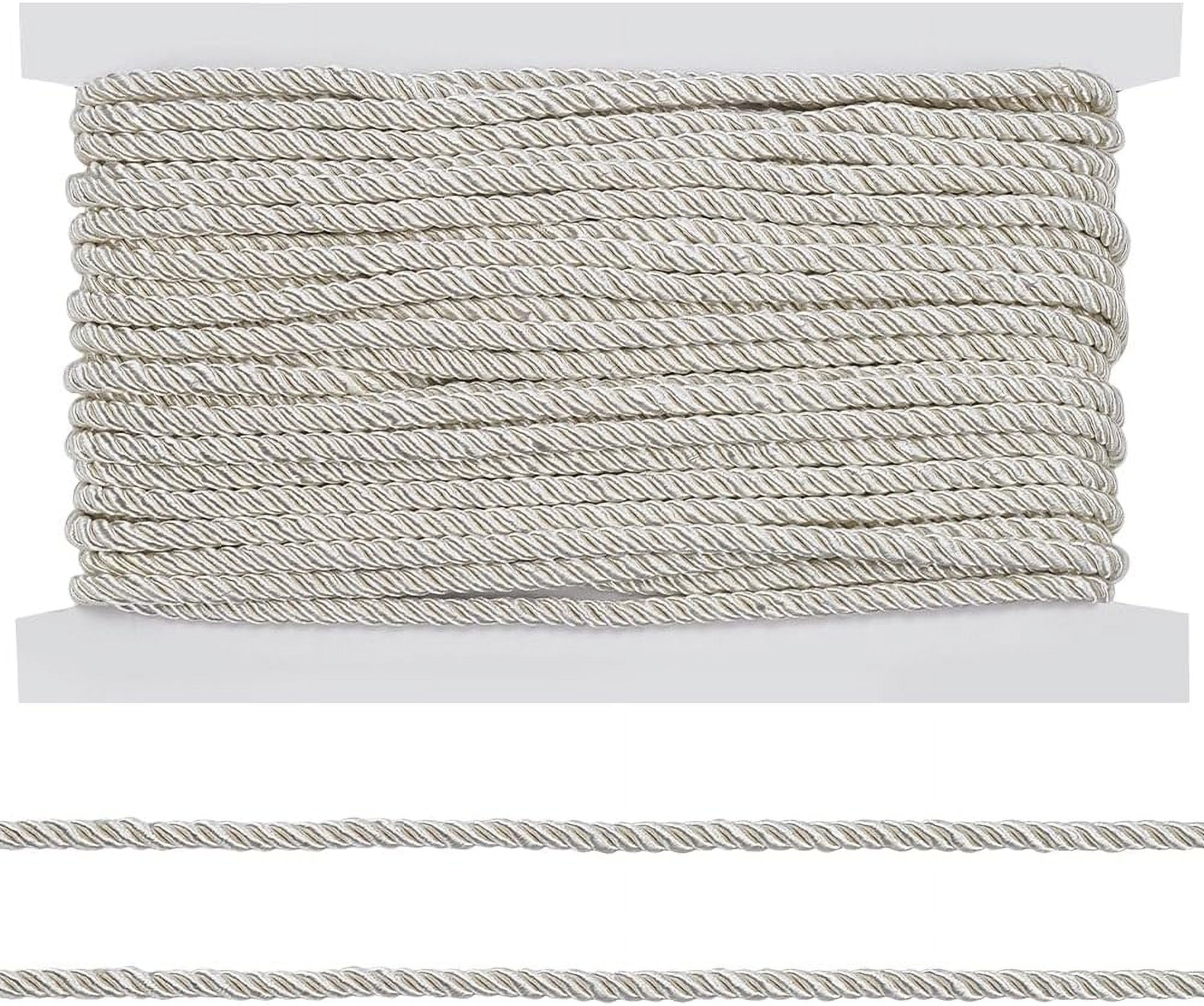 20 Yard Twisted Cord Rope Trim 3-Ply 6mm in Diameter Twisted Cord ...