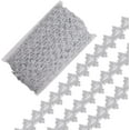 20Yards 1.34 Inch Silver Gimp Braid Trim Metallic Edge Trims ...