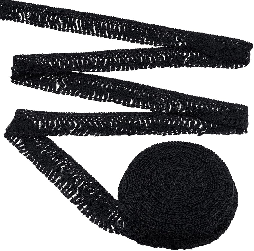 20 Yards Cotton Tassel Fringe Trim 2.5" Cotton Flower Lace Ribbon ...