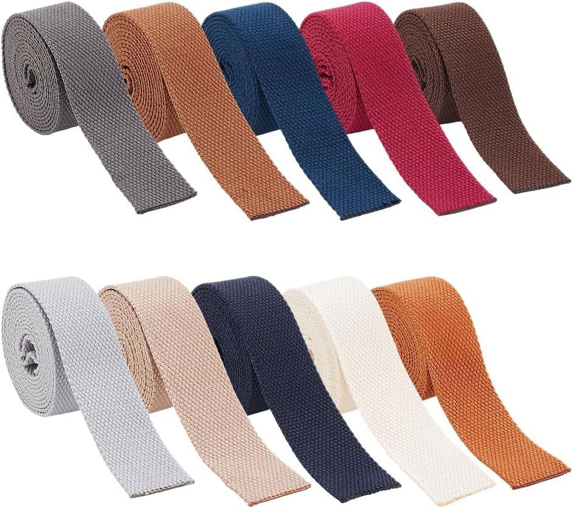 20 Yards Cotton Webbing 1.26'' Polycotton Ribbon 10 Colors Heavy Sewing ...