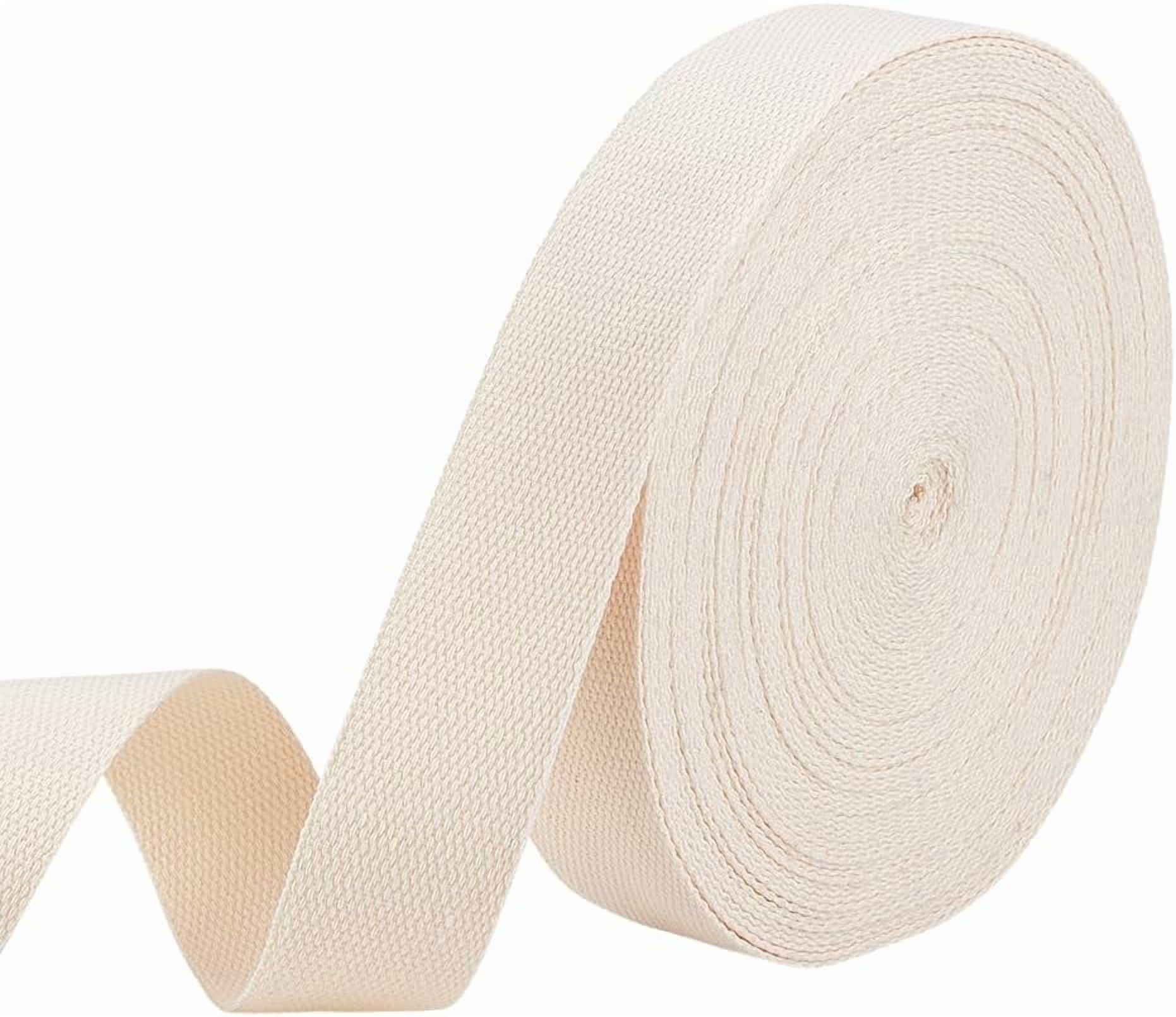 20 Yards Cotton Webbing 1.5 Inch Polycotton Webbing Straps Natural ...