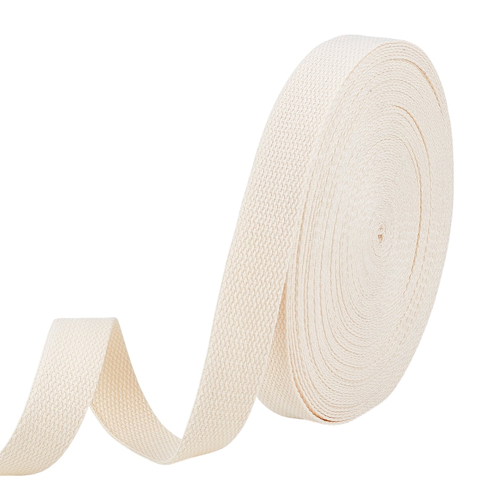 20 Yards Cotton Webbing 1 Inch Polycotton Webbing Straps Natural Heavy ...