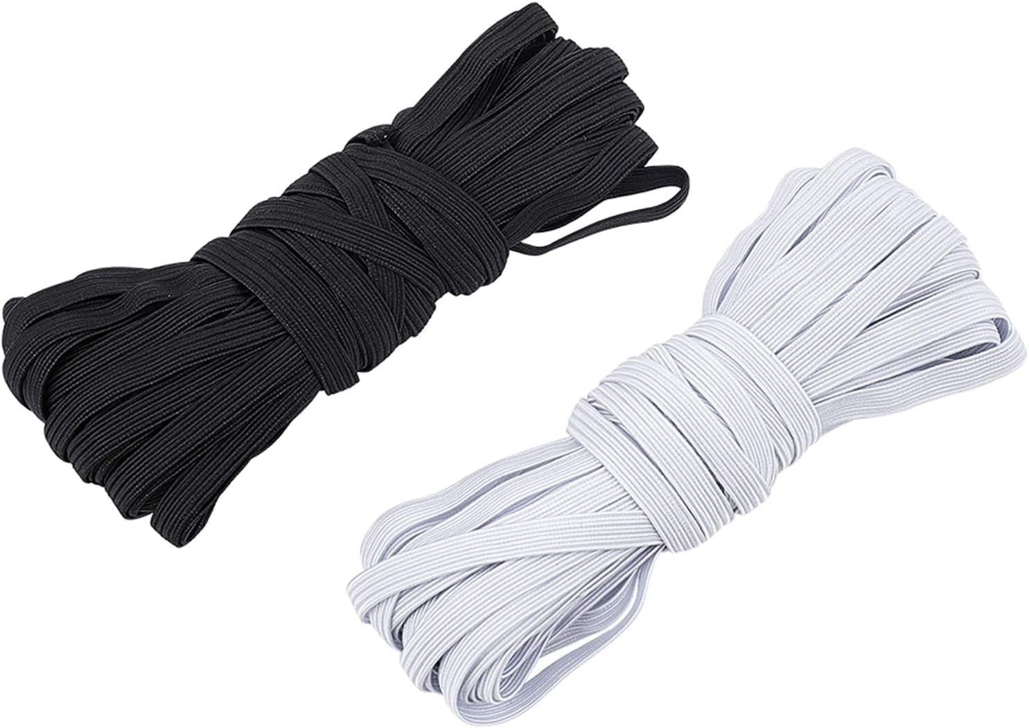 20 Yards Elastic Band 6mm Flat Elastic Cord Rope Stretch Strap for DIY ...