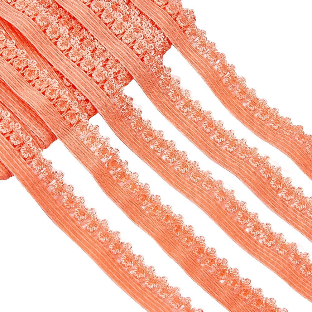 20 Yards Elastic Lace Trim 13mm Wide Stretch Edge Lingerie Edging ...