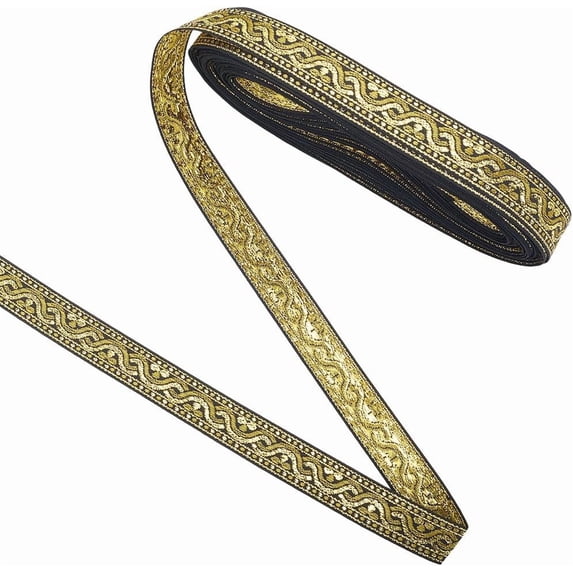 20 Yards Ethnic Style Floral Pattern Embroidery Polyester Ribbons ...