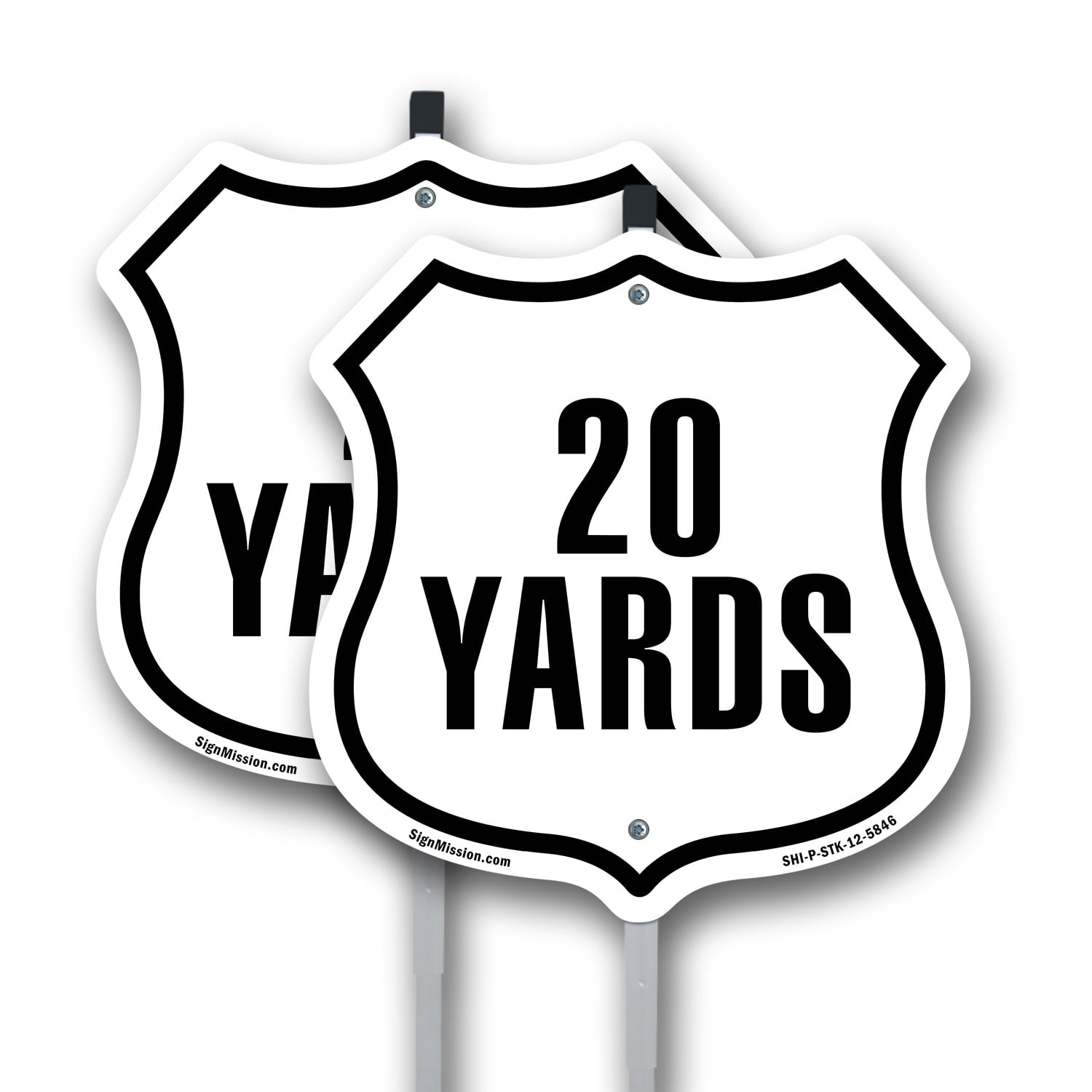 20 Yards Golf Course Running Race 5k Marathon Distance Marker (2 Pack ...
