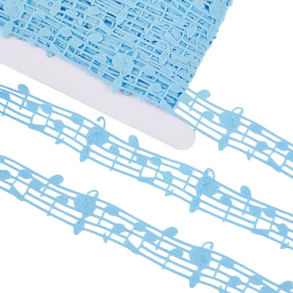 20 Yards Hollow Musical Note Ribbon 28mm Music Grosgrain Engraved ...