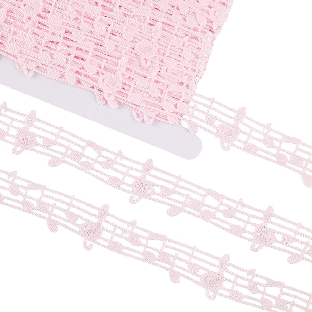 20 Yards Hollow Musical Note Ribbon 28mm Music Grosgrain Engraved ...