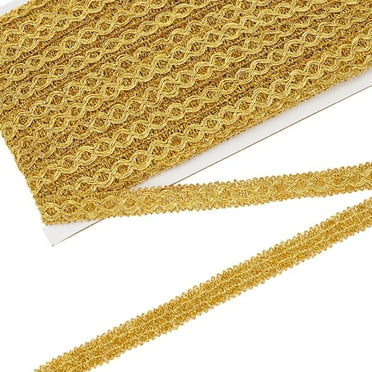 20Yds 3 4 Metallic Gold Braid Lace Trim Flower Glitter Scroll Trims ...