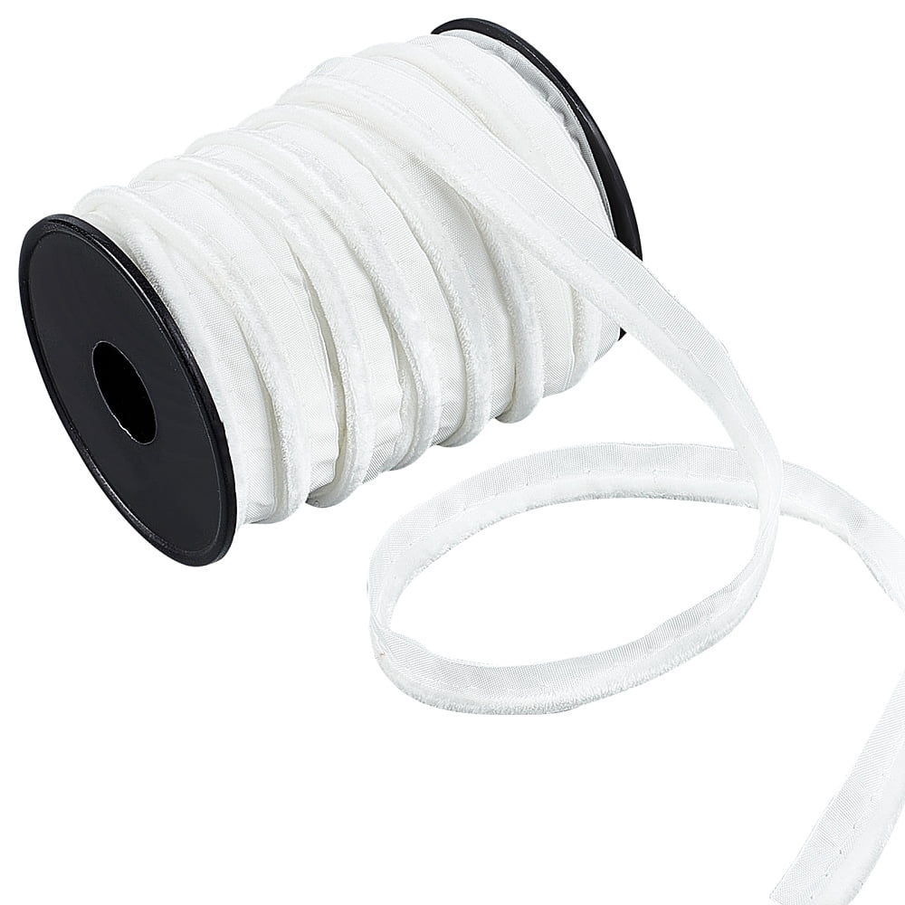 20 Yards Nylon Rabbon Garment Accessories with 1Pc Plastic Spools White ...