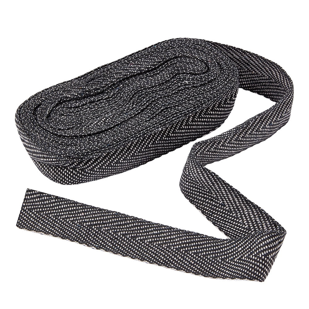 20 Yards Polycotton Arrow Ribbon for Carpet Piping Decoration Black 1-1 ...
